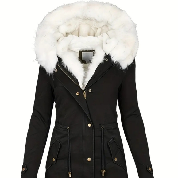 Jackets & Coats | Navy Heavy Winter Coat Fur Lined Navy Nwt | Poshmark